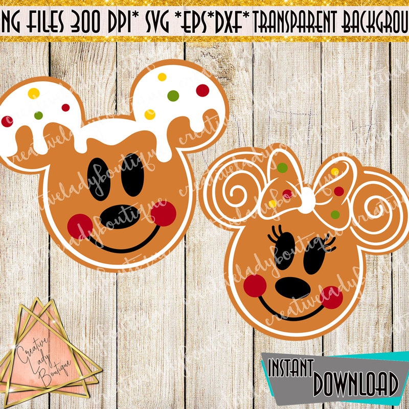 Mickey Gingerbread Svg - Etsy