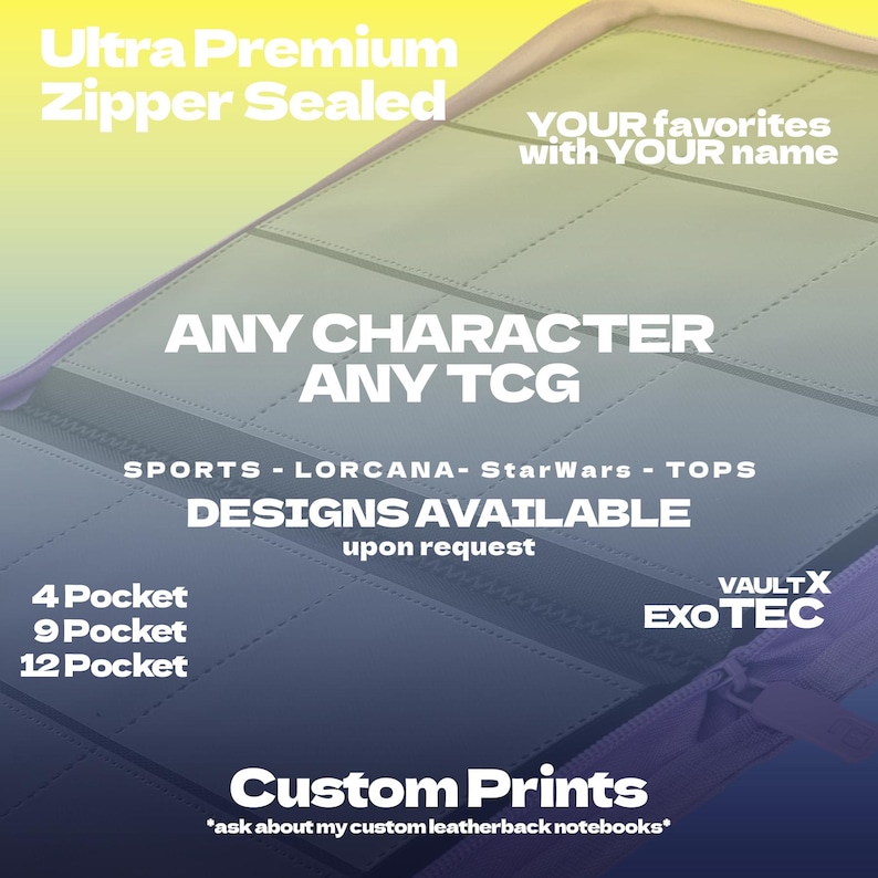 Custom Trading Card Binder – Pokémon, TCG & Sports | Vault X Exo-tec ...