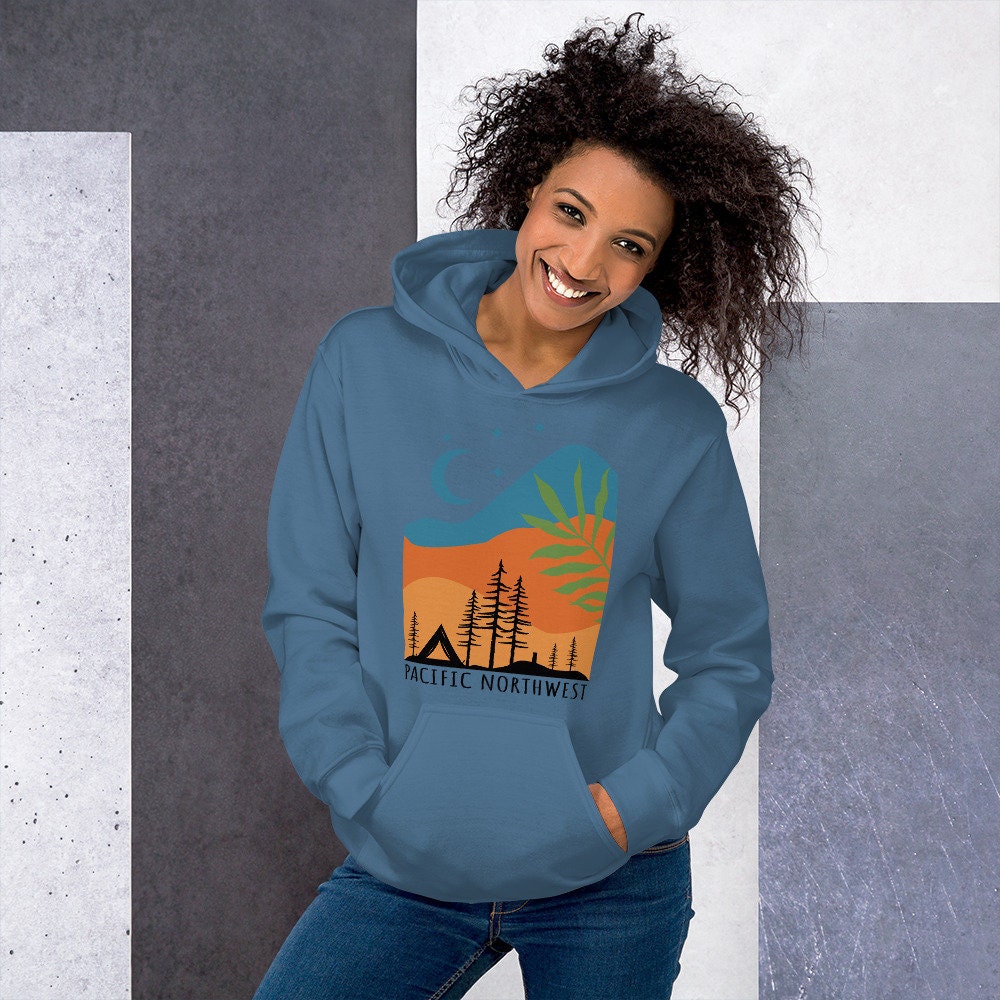 PNW UNISEX Hoodie, Pacific Northwest Sweater, Washington Hoodie, Oregon ...