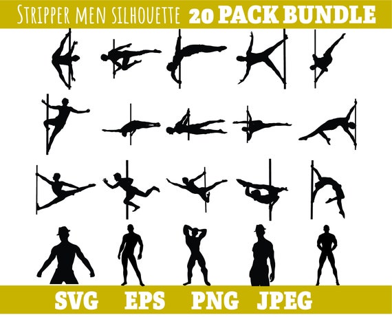 Male Strippers SVG Silhouette Clip Art Sexy Men SVG Male - Etsy Australia