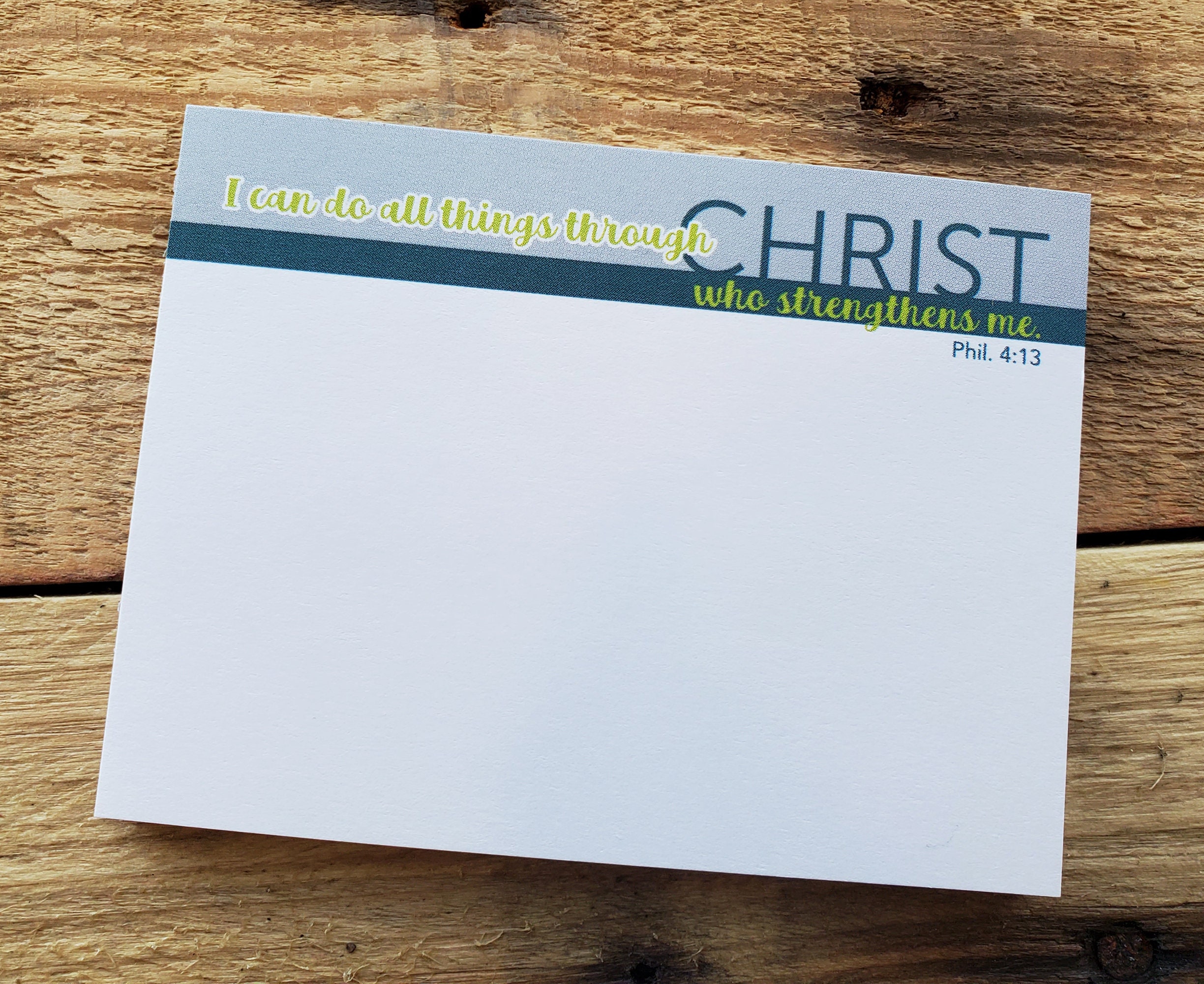 Sticky Notes Inspirational Religious 5-pack, 4x3 Rejoice, Love, Trust ...