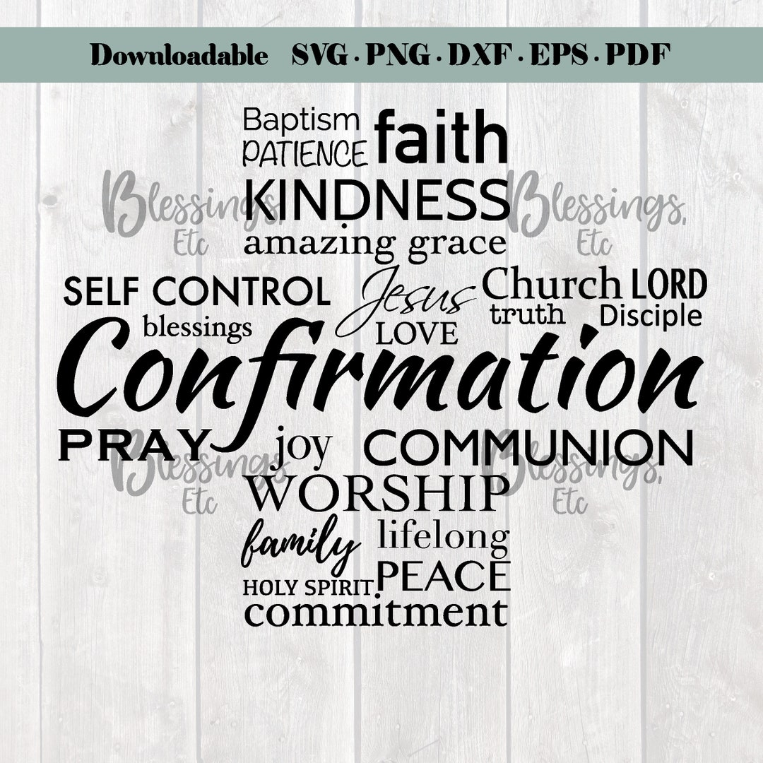 Confirmation Downloadable Svg, Eps, Pdf, Png, Dxf, Commercial License ...