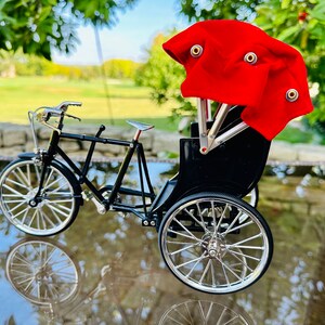Rickshaw Bicycle Model, Scale 1:10, Miniature Bicycle, Tricycle 3D ...