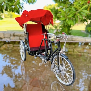 Rickshaw Bicycle Model, Scale 1:10, Miniature Bicycle, Tricycle 3D ...