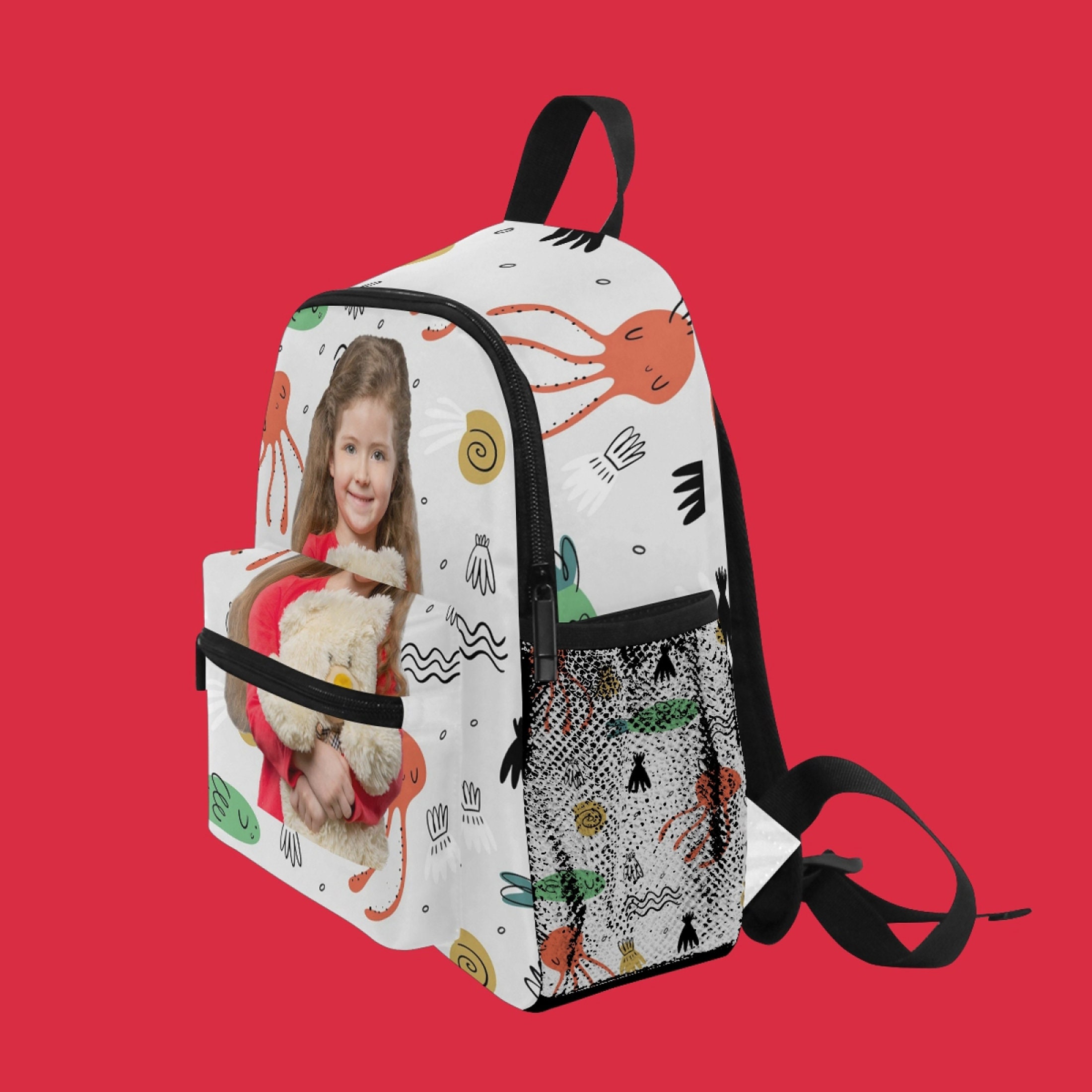 Custom Backpack Photo Print Put the Face on Personalized Bag - Etsy