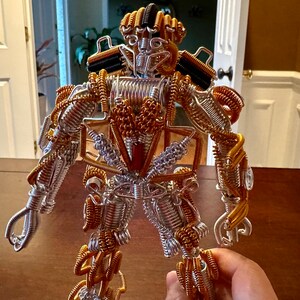 Handmade Bumblebee Wire Figure Metal Transformers Statue Modern Wire ...