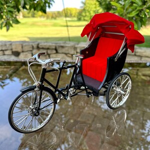 Rickshaw Bicycle Model, Scale 1:10, Miniature Bicycle, Tricycle 3D ...
