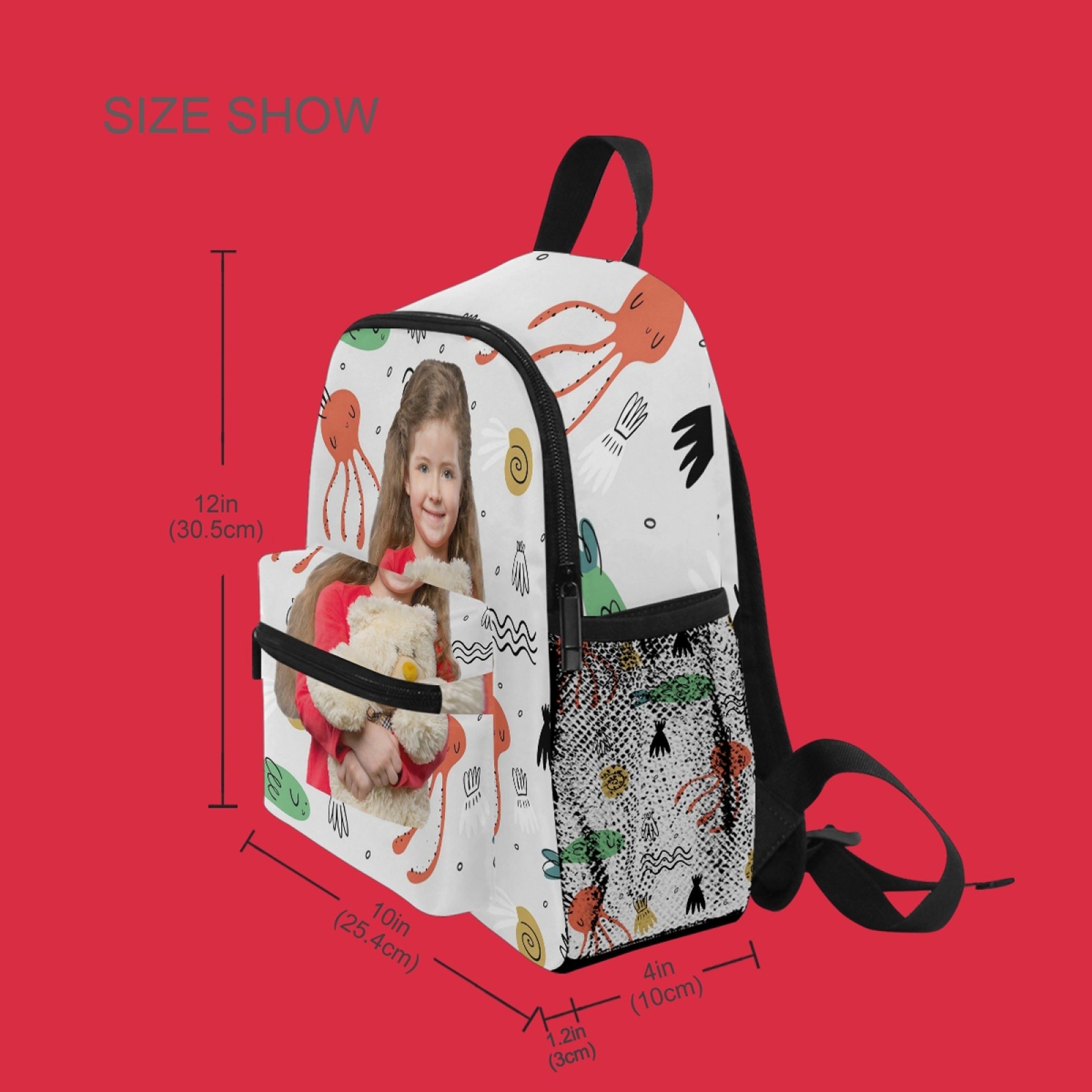 Custom Backpack Photo Print Put the Face on Personalized Bag - Etsy