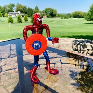 Spiderman Wire Figure Handmade Wire Sculpture Modern Wire - Etsy