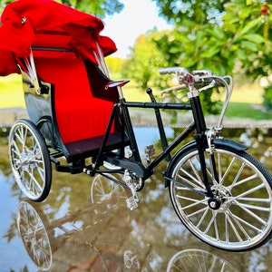Rickshaw Bicycle Model, Scale 1:10, Miniature Bicycle, Tricycle 3D ...