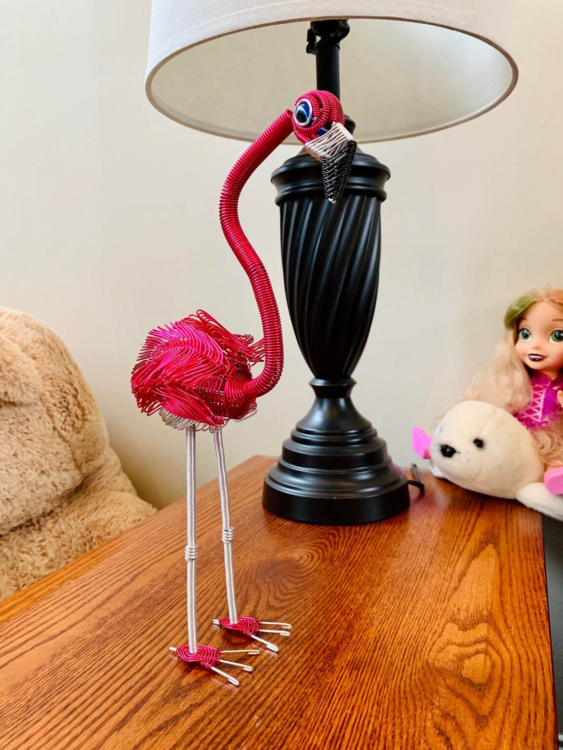 Flamingo Wire Figure Handmade Wire Sculpture Modern Wire Art | Etsy