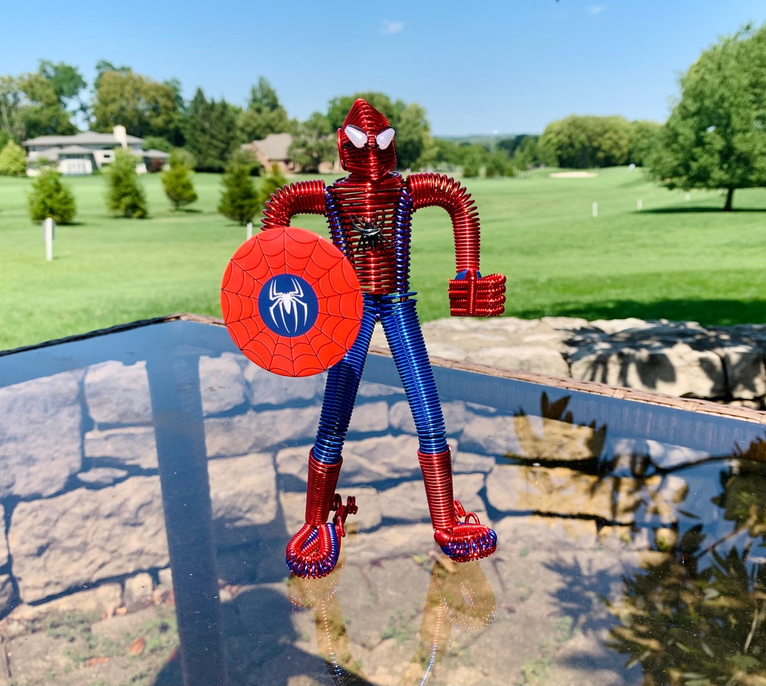 Spiderman Wire Figure Handmade Wire Sculpture Modern Wire - Etsy