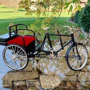 Rickshaw Bicycle Model Scale 1:10 Miniature Bicycle - Etsy