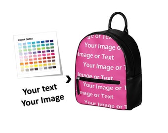 Customize Your Picture & Text on Your Backpack Personalized | Etsy