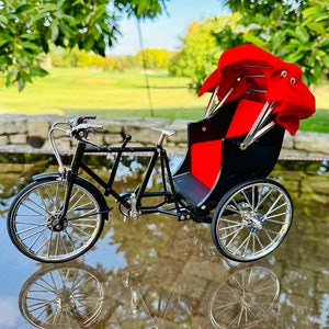 Rickshaw Bicycle Model, Scale 1:10, Miniature Bicycle, Tricycle 3D ...