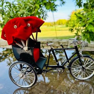 Rickshaw Bicycle Model, Scale 1:10, Miniature Bicycle, Tricycle 3D ...