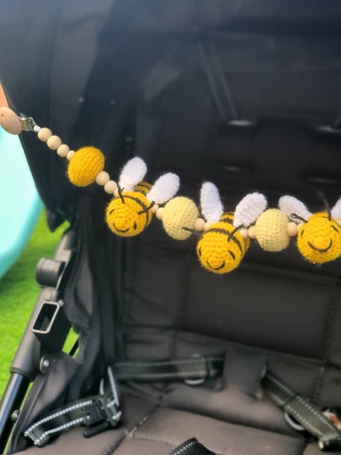 Pram Garland Bumblebeebees Stroller Chain Clip on Toy - Etsy