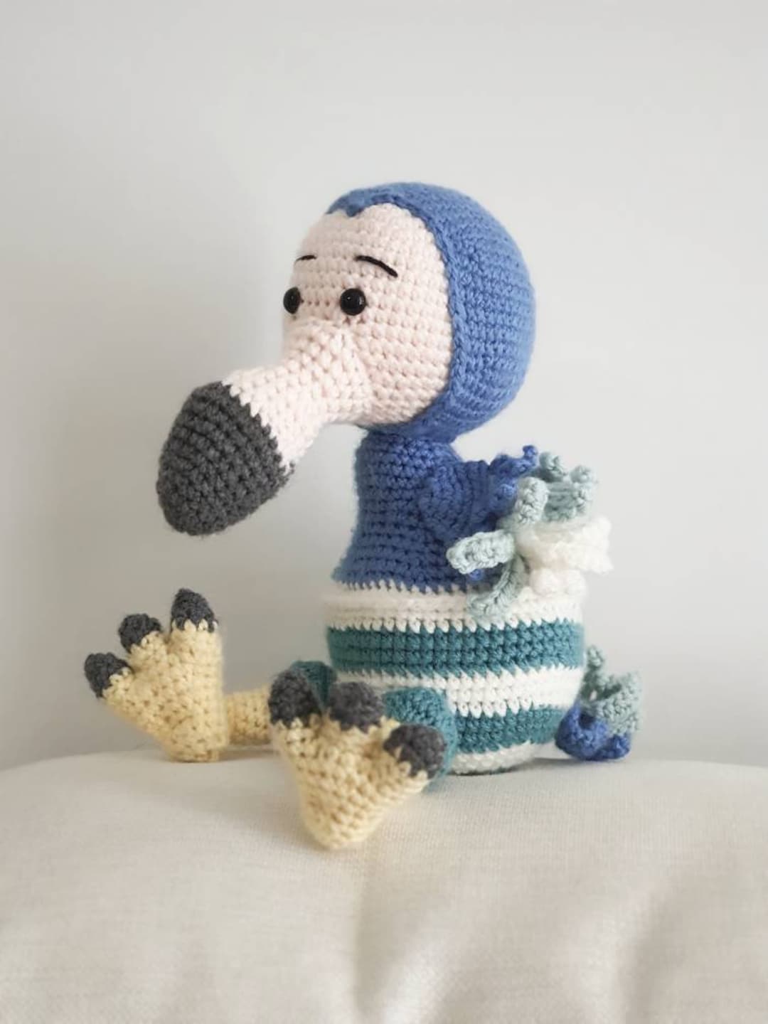 Handmade DODO Bird. Crochet Amigurumi Soft Plushie. Stuffed Animal, Soft Toy. Unique Gift Idea ...