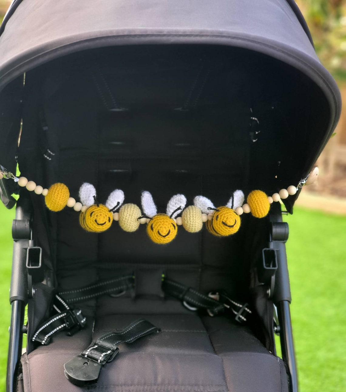 Pram Garland Bumblebeebees Stroller Chain Clip on Toy - Etsy