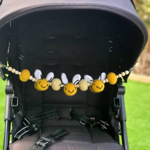 Pram Garland Bumblebeebees Stroller Chain Clip on Toy - Etsy