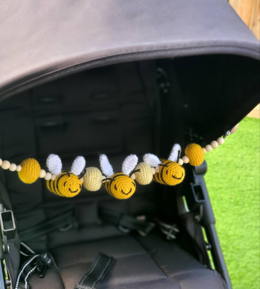 Pram Garland Bumblebeebees Stroller Chain Clip on Toy - Etsy