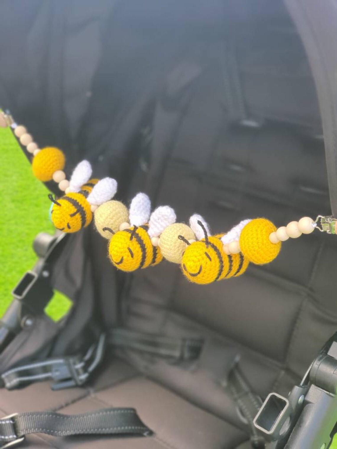 Pram Garland Bumblebeebees Stroller Chain Clip on Toy - Etsy