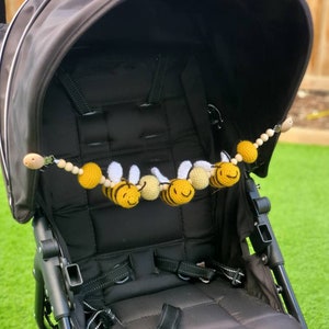 Pram Garland Bumblebeebees Stroller Chain Clip on Toy - Etsy