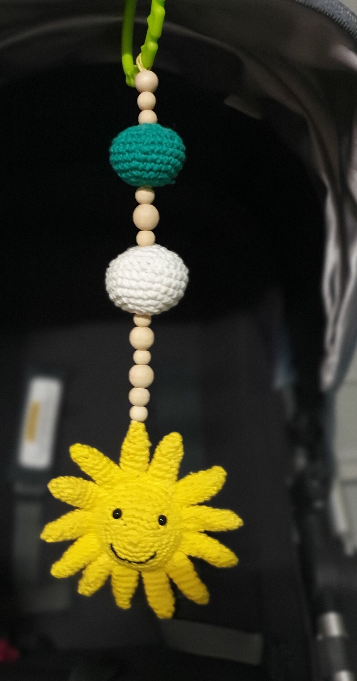 Crochet Baby mobile Pram Mobile plush smiley Sun stroller | Etsy