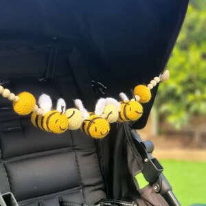 Pram Garland Bumblebeebees Stroller Chain Clip on Toy - Etsy
