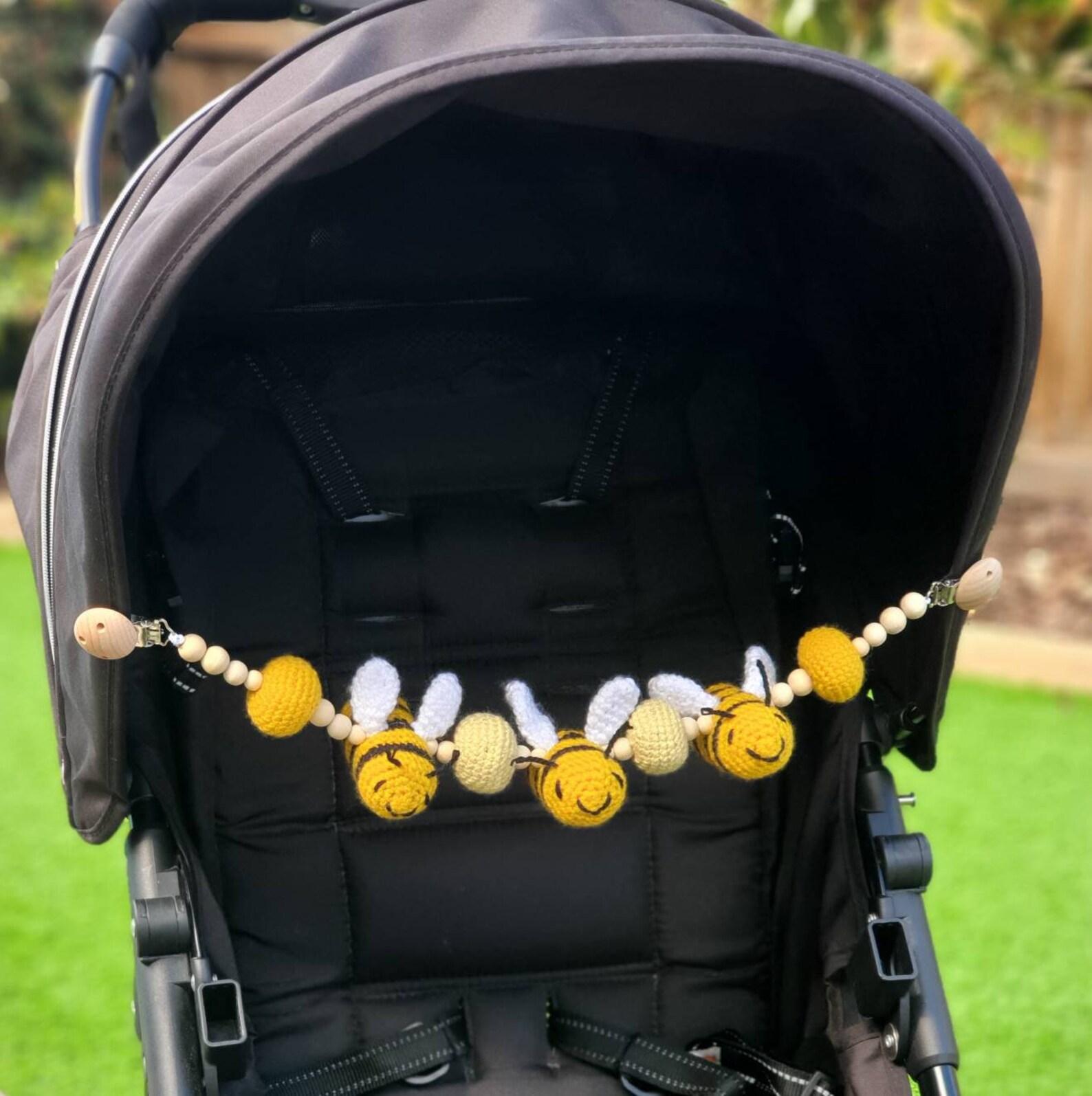 Pram Garland Bumblebeebees Stroller Chain Clip on Toy - Etsy