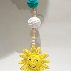 Crochet Baby Mobile Pram Mobile Plush Smiley Sun Stroller - Etsy Australia