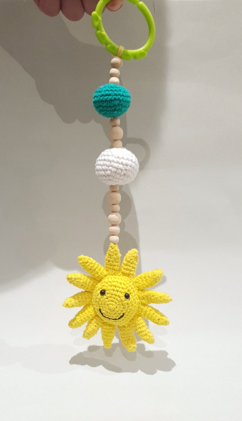 Crochet Baby Mobile Pram Mobile Plush Smiley Sun Stroller - Etsy Australia