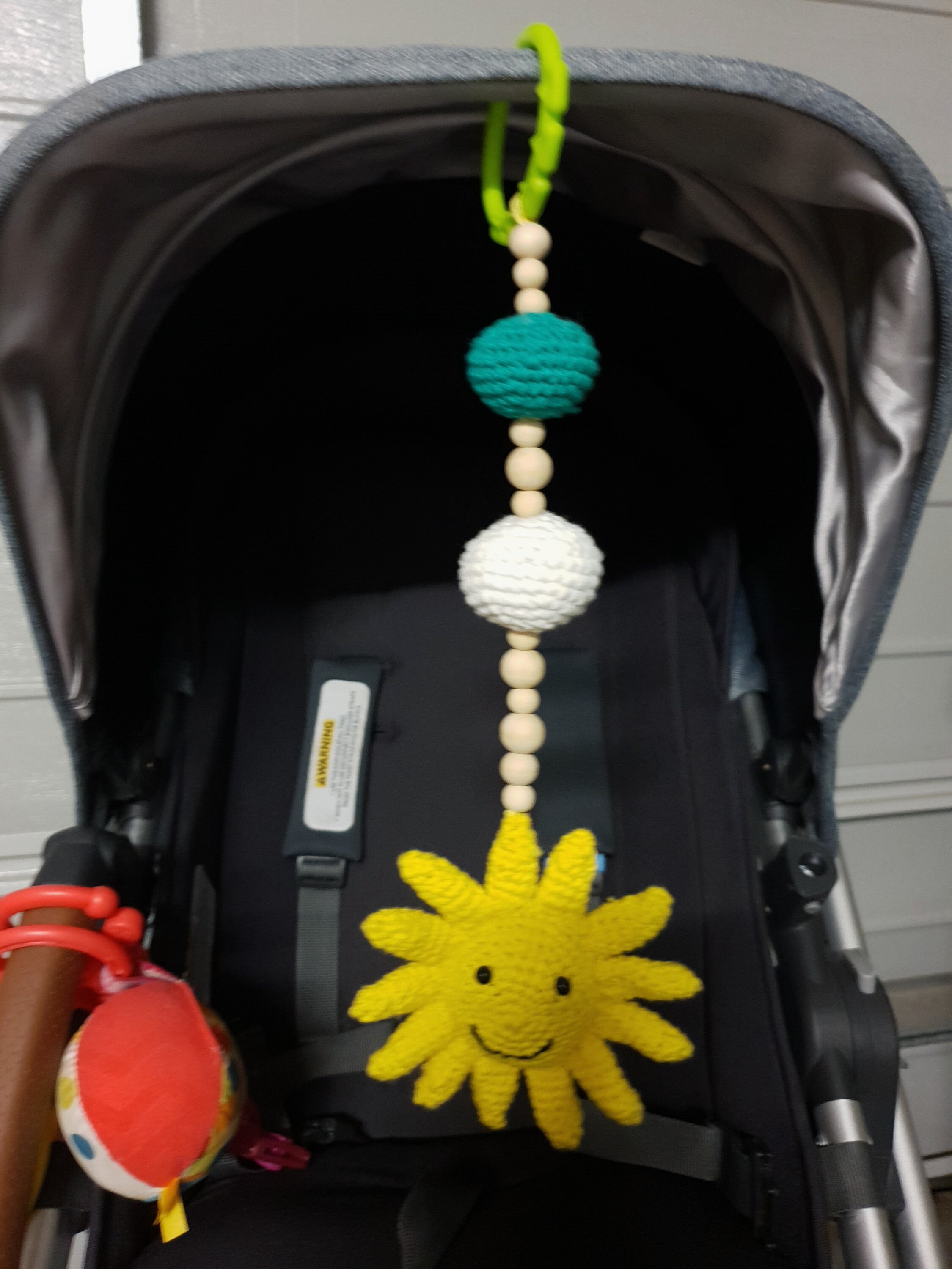 Crochet Baby mobile Pram Mobile plush smiley Sun stroller | Etsy
