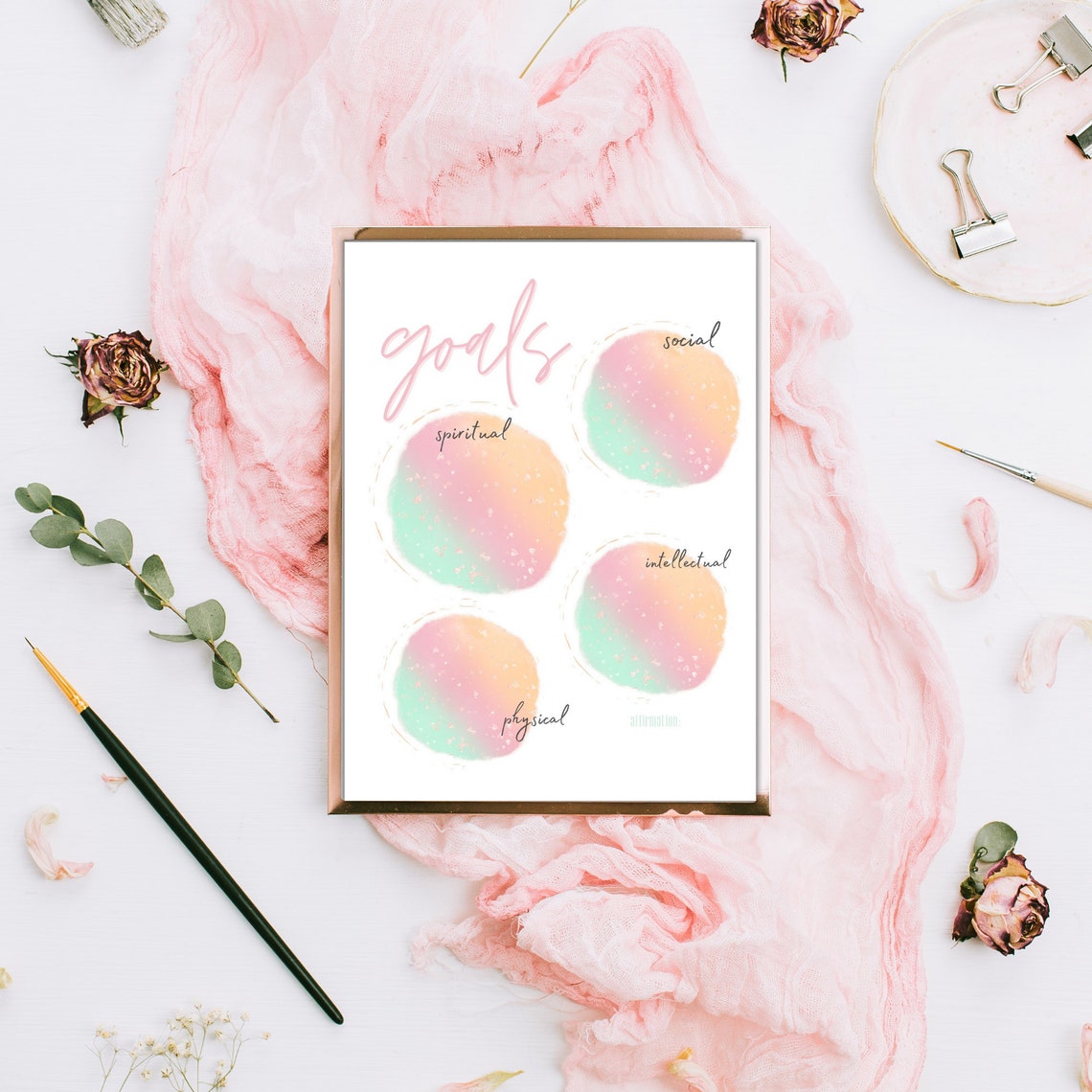 Printable Goal Sheet LDS Goals for Youth and Children 2021 - Etsy