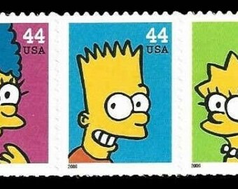 Simpsons Stamps - Etsy