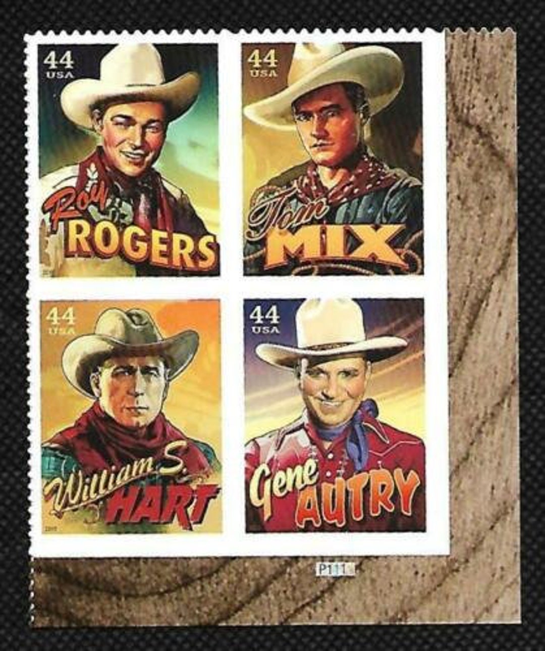 Cowboys Plate Block of 4 44c Postage Stamps MNH OG Sc - Etsy