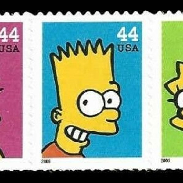 Simpsons Stamps - Etsy