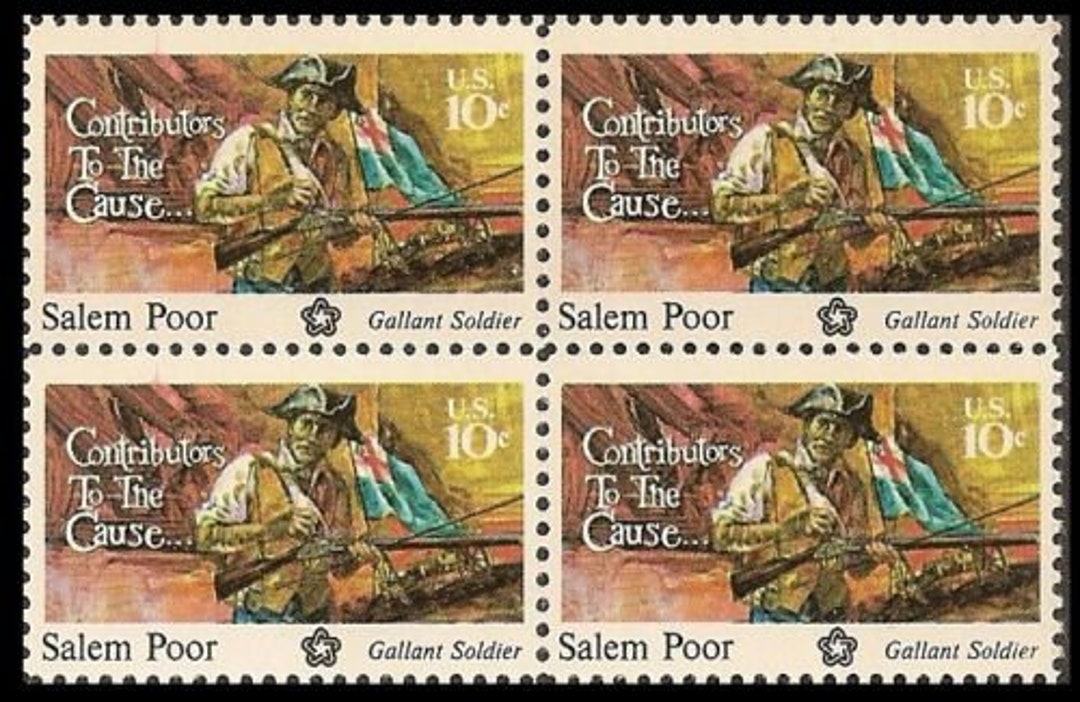 1975 Salem Poor Black Heritage 4er Block 10c Briefmarken, Sc 1560 ...