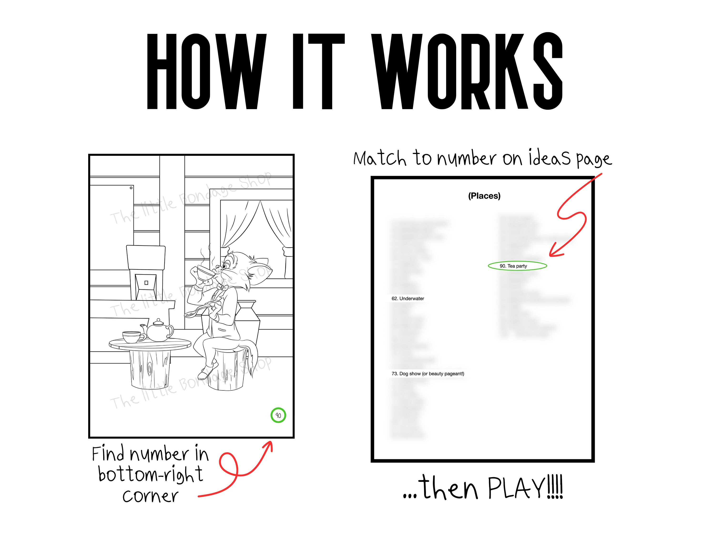 Pretend Play Ideas List as Coloring Pages, Littlespace Make Believe ...