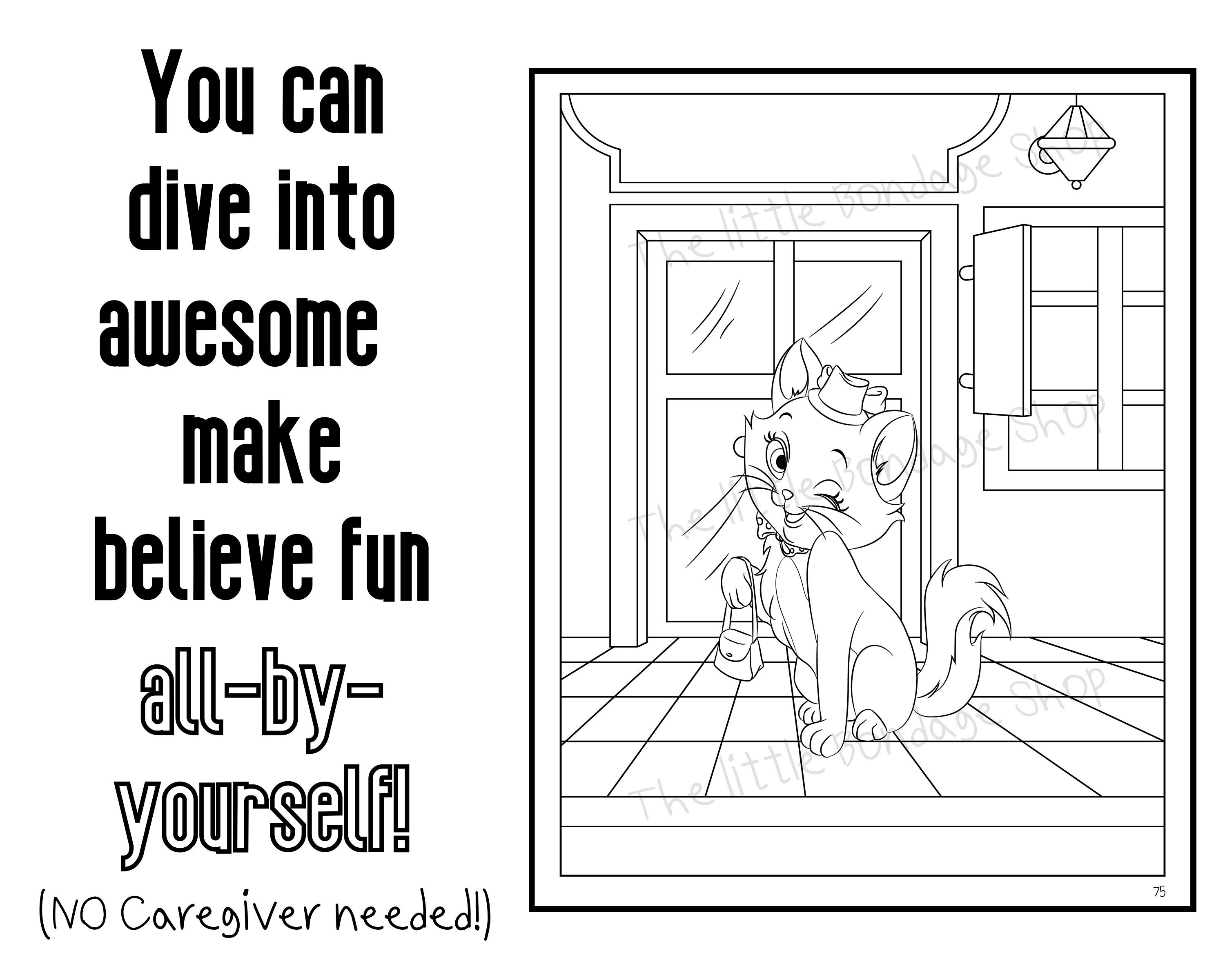 Pretend Play Ideas List as Coloring Pages Littlespace Make - Etsy