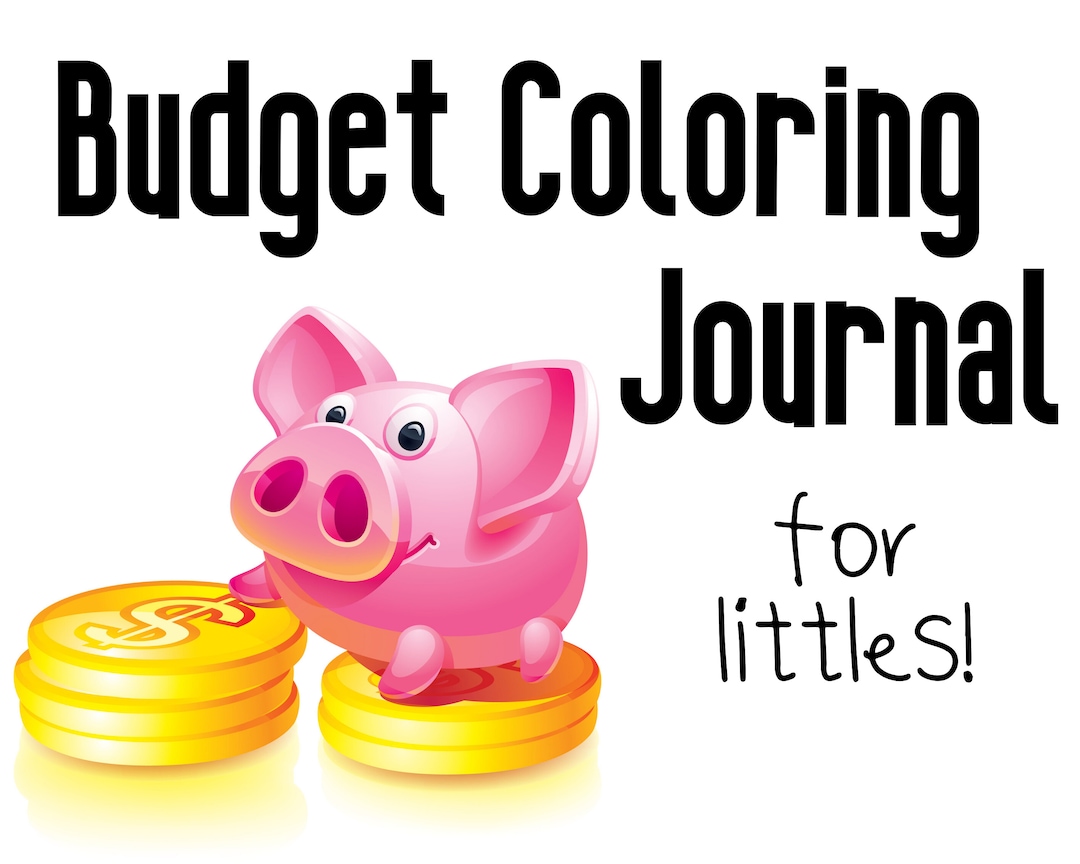 Budget Planner Book, Budgeting Printable Coloring Template for ...