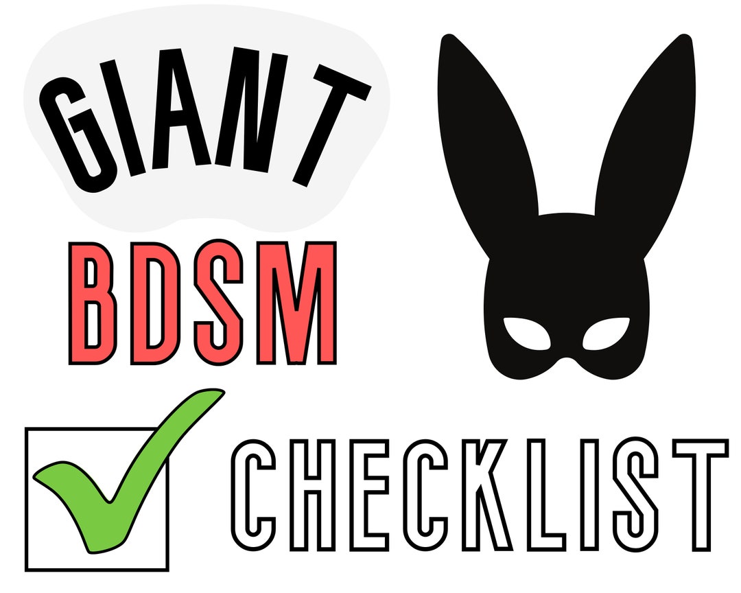 Bdsm Checklist For Dom Sub Sex Toys Kink Fetish Gear Ideas Etsy