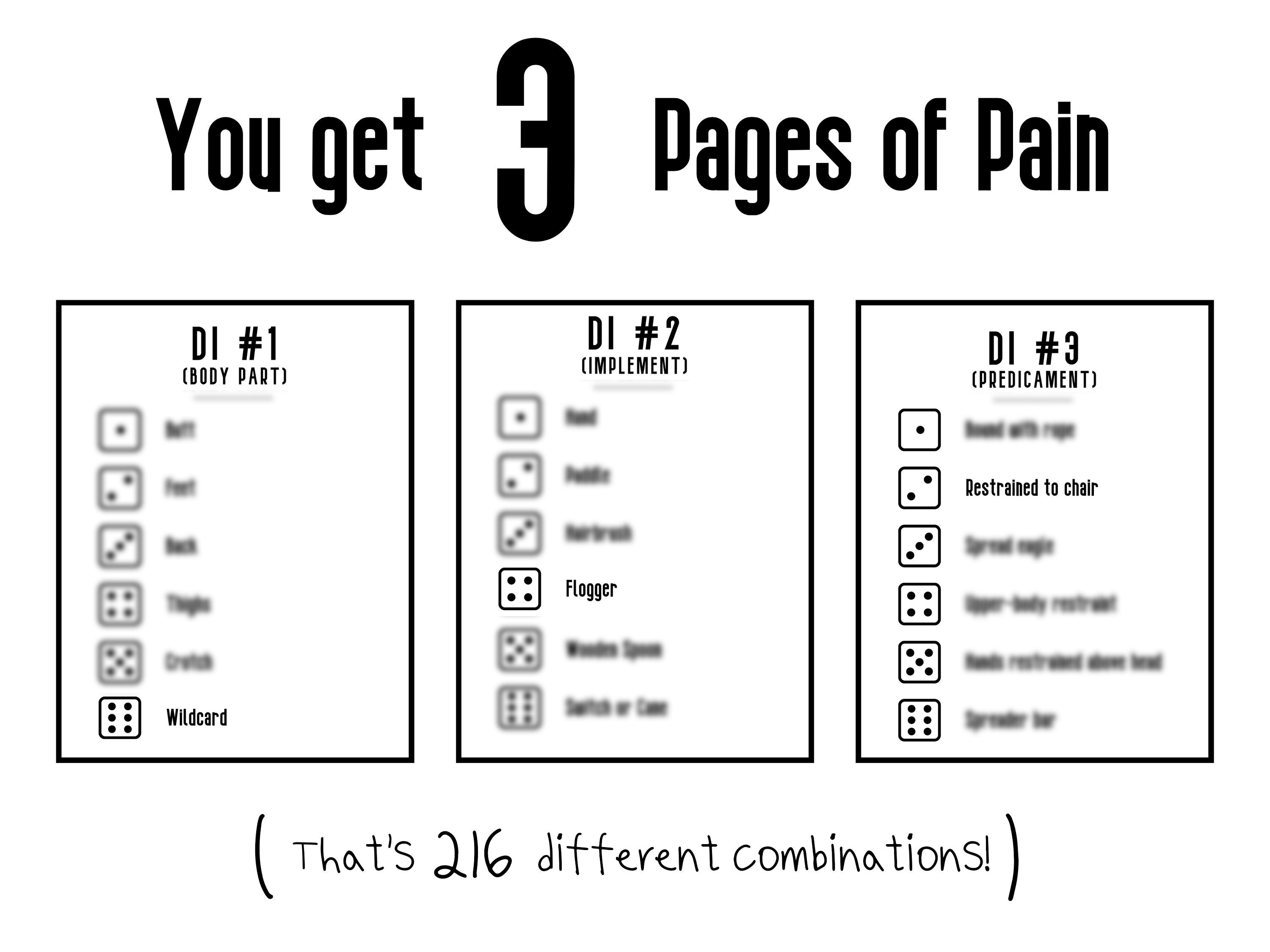 Sexy Dice Impact Play Game, Ideas for Sadist & Masochist, Naughty BDSM ...