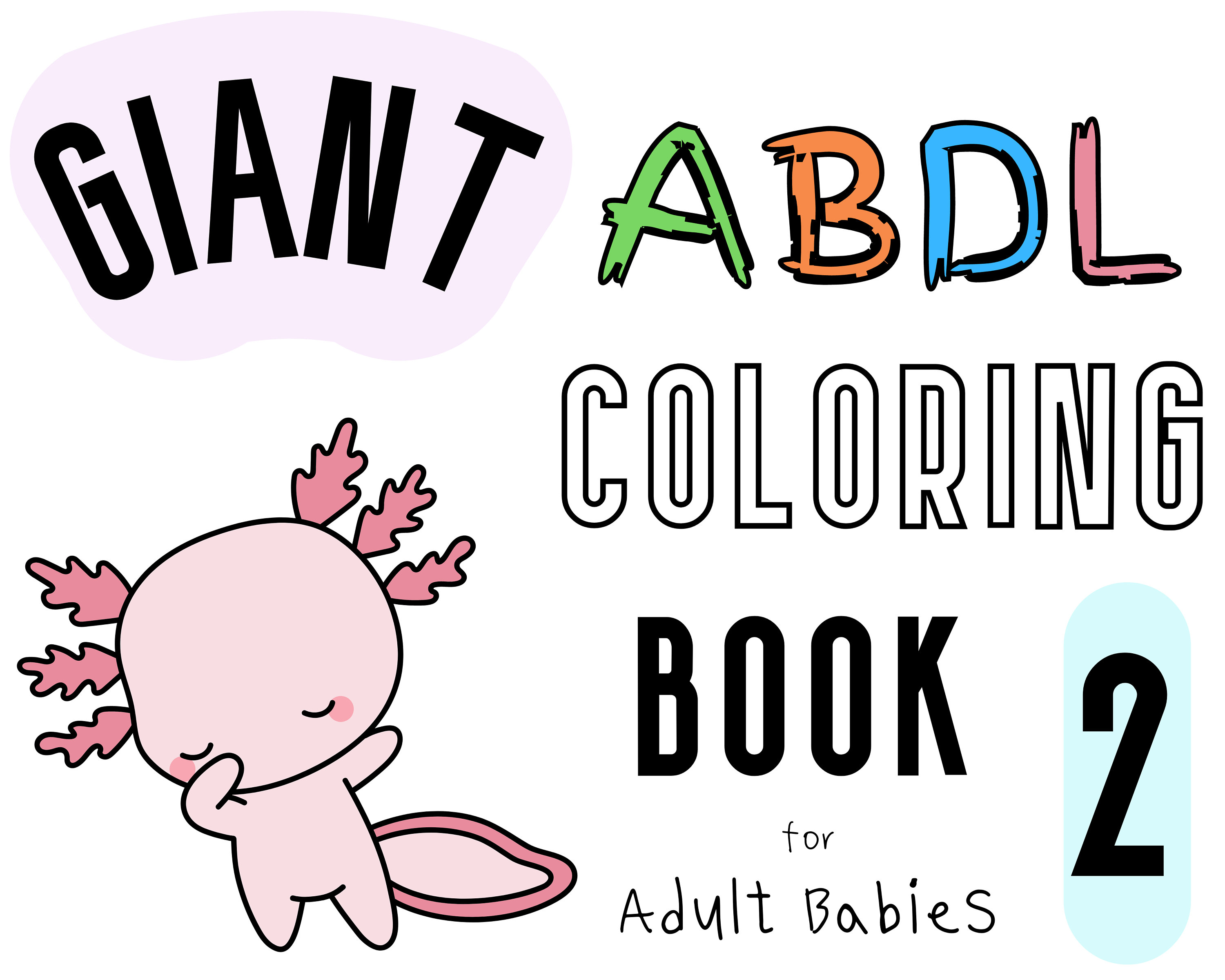 Adult Baby Coloring Book for ABDL Simple Little Space Idea - Etsy