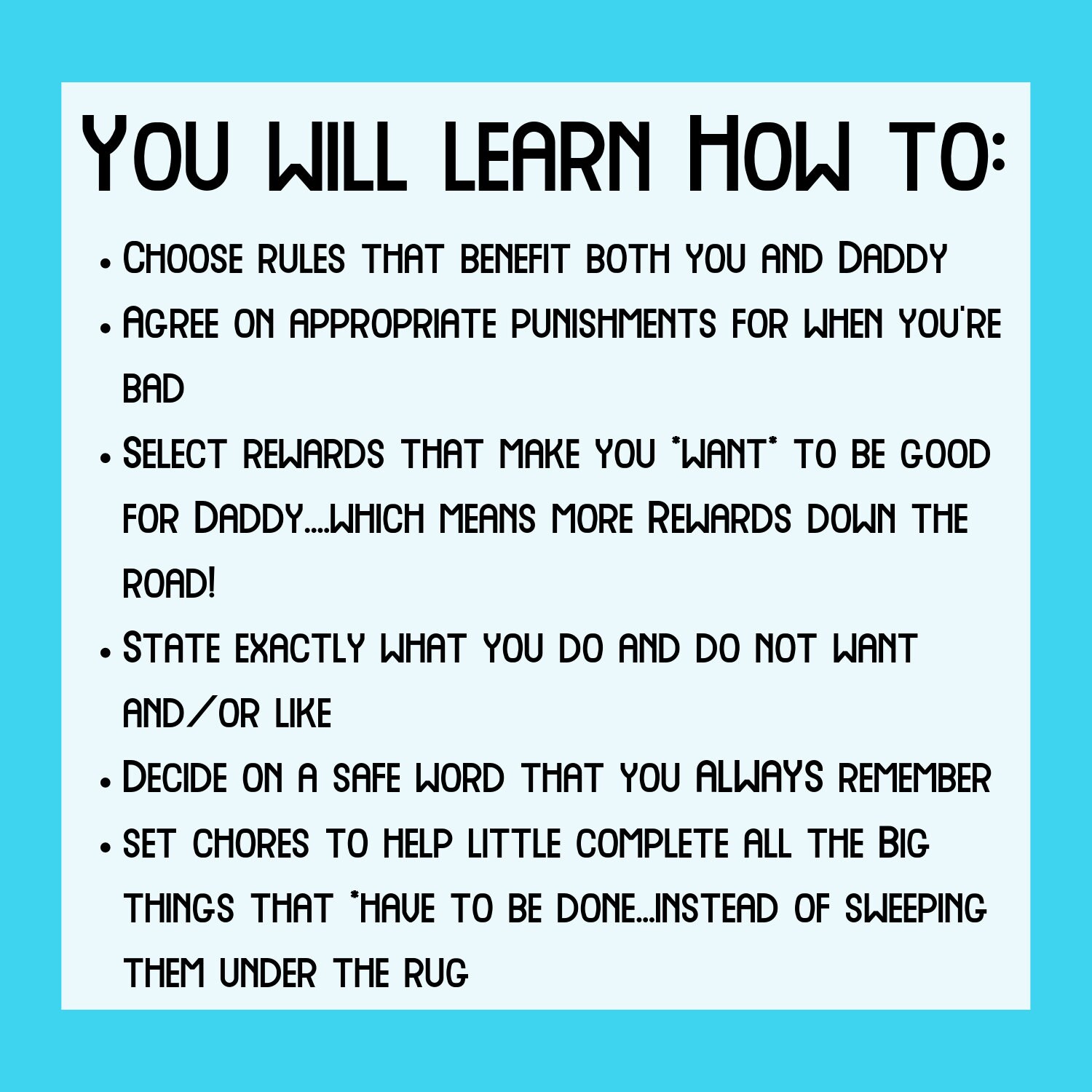 Cgl Guide & Workbook for BDSM Little Relationship, Daddy Babygirl ...