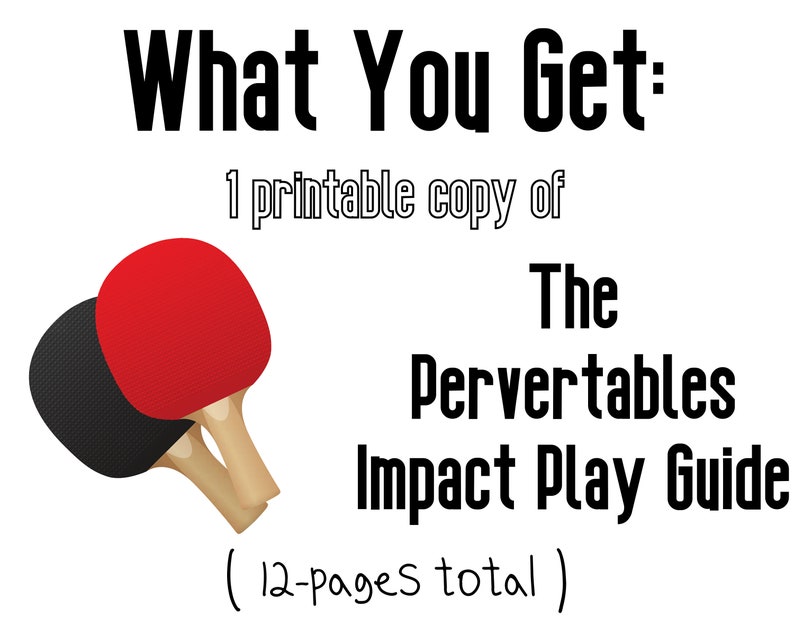 Impact Play Pervertables Checklist & Guide for Spanking, DIY BDSM Toys ...
