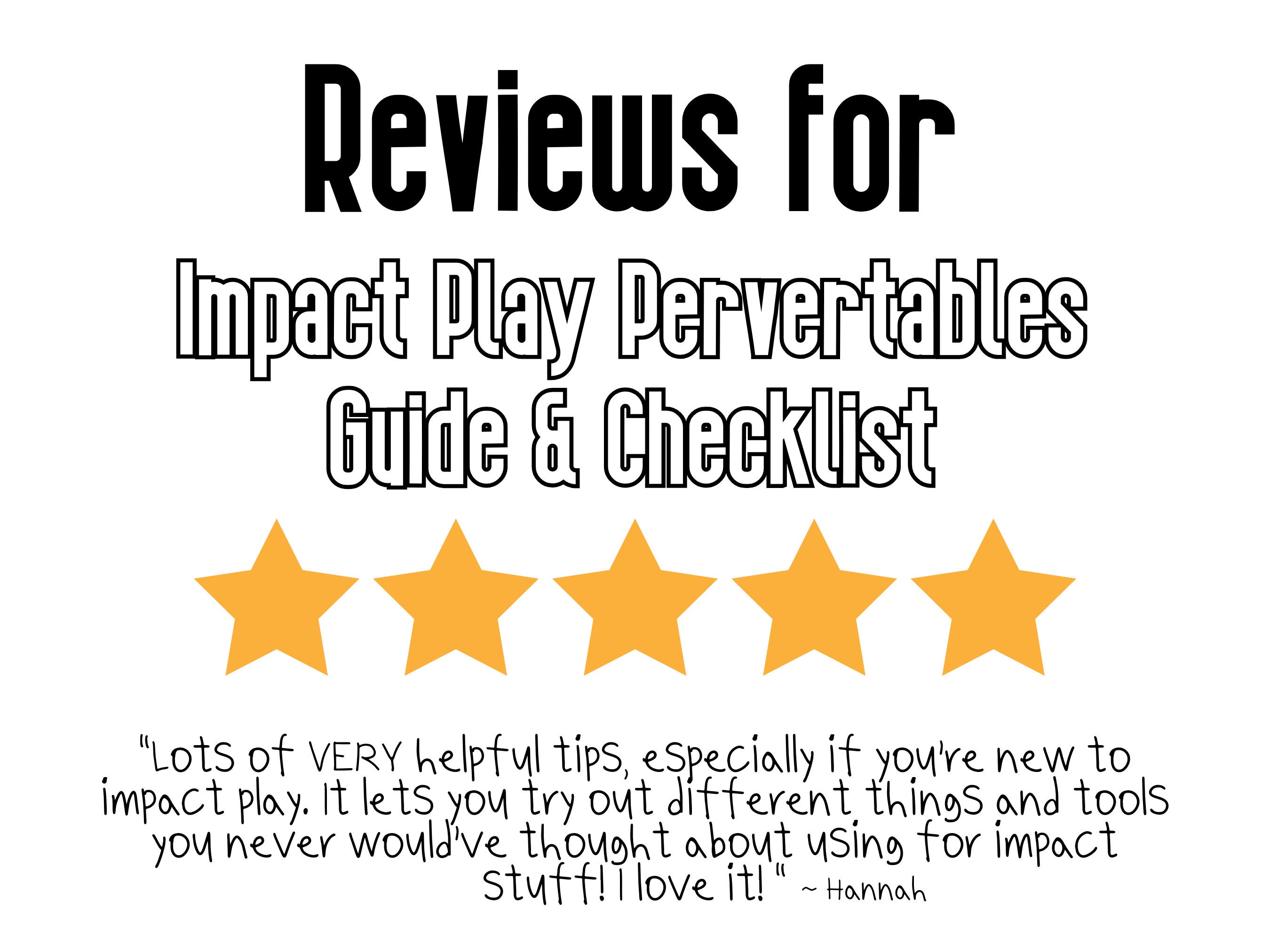 Impact Play Pervertables Checklist & Guide for Spanking, DIY BDSM Toys ...