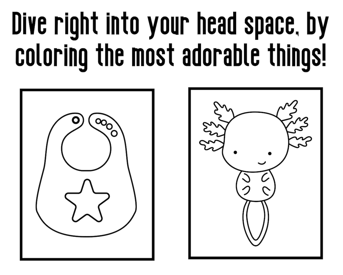 ABDL Coloring Book Pages for Adult Baby Easy Ddlg Idea for - Etsy Norway