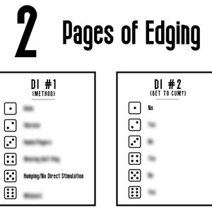 Dice Edging Game for BDSM Couples, Dom Sub Masturbation Tease & Denial ...
