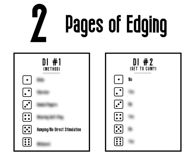 Dice Edging Game for BDSM Couples, Dom Sub Masturbation Tease & Denial ...
